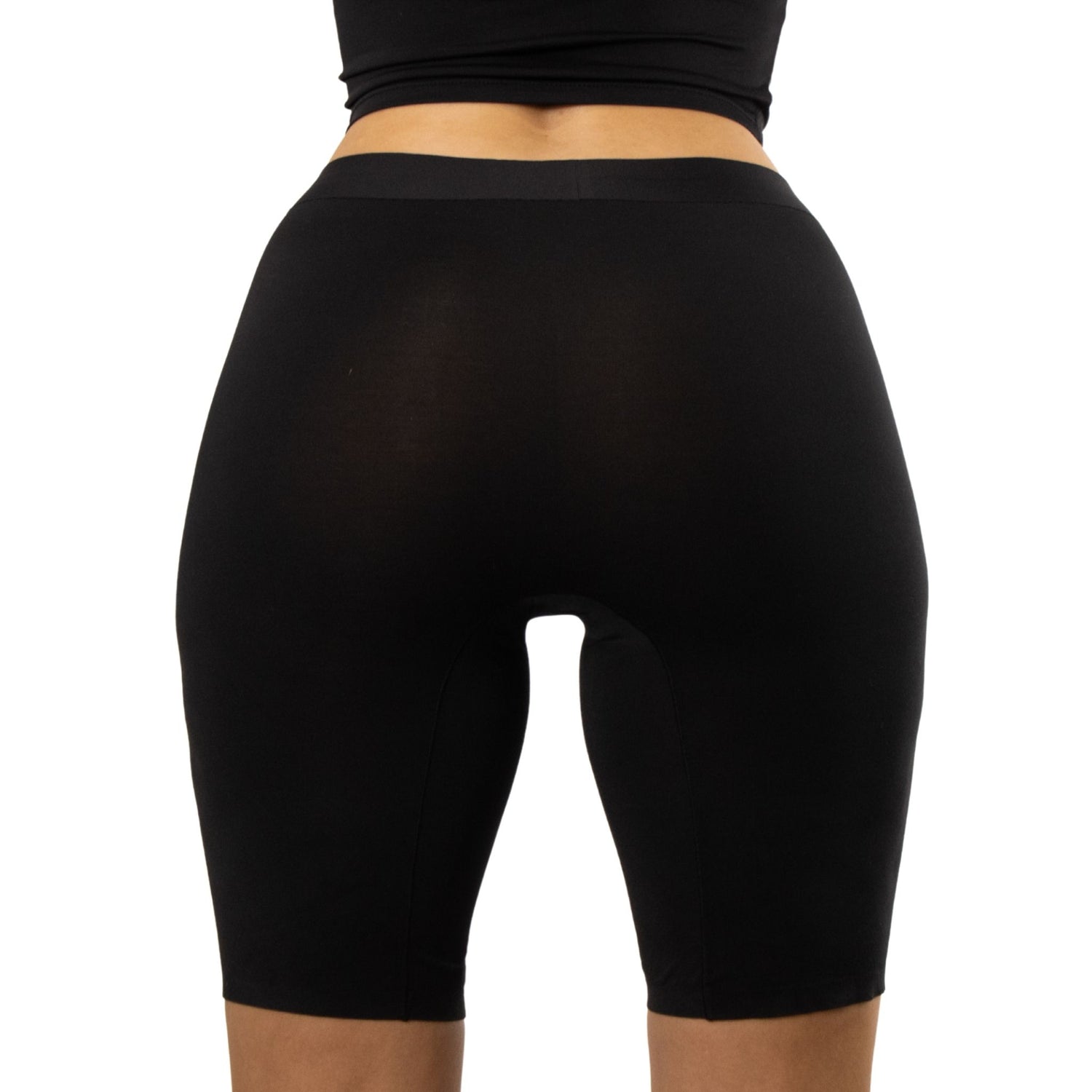 Classic Black 8" High-Waisted Biker Briefs by PureSnug – Pure Snug